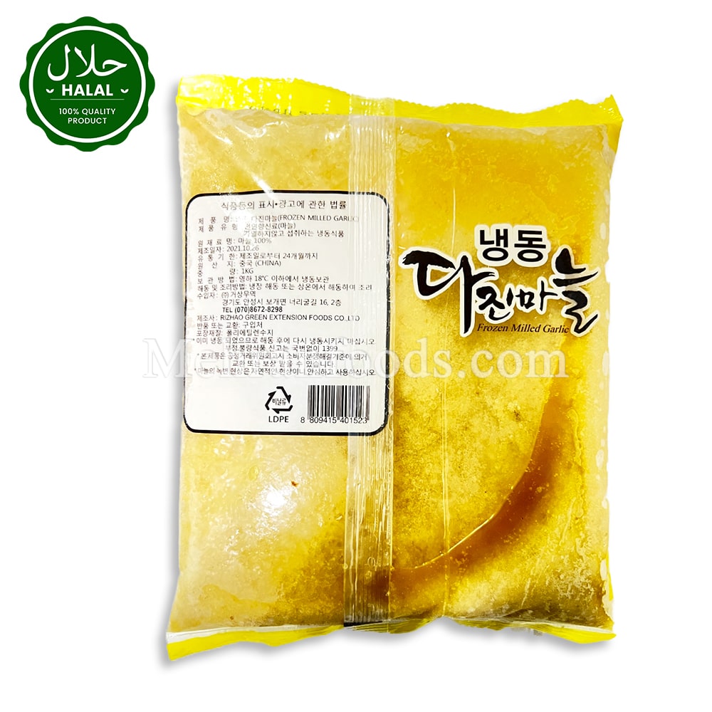 FROZEN Milled Garlic (Paste) 1kg 냉동 다진 마늘 – Mehran Foods Korea