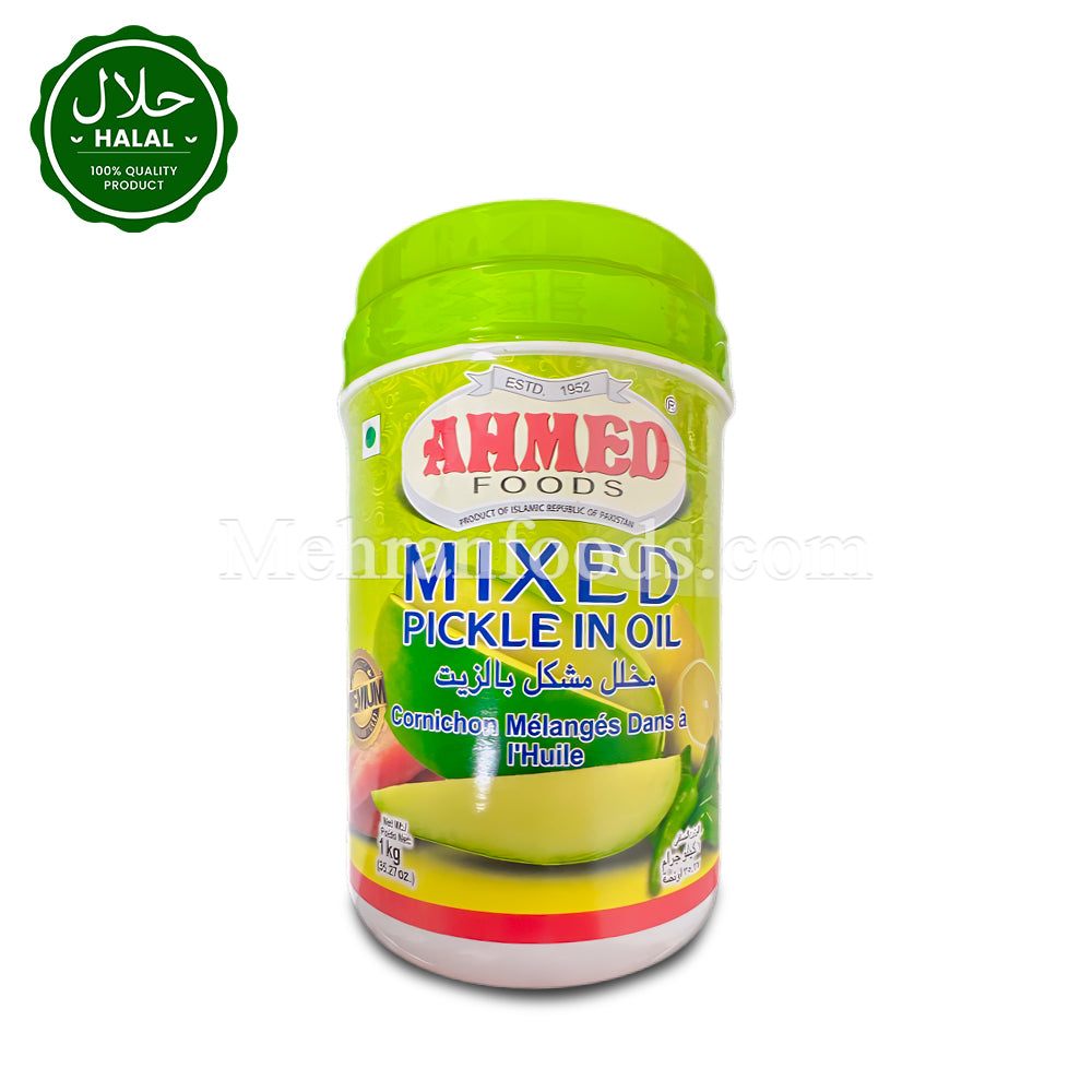 AHMED Mixed Pickle In Oil (Achar) 1kg 망고 피클 – Mehran Foods Korea