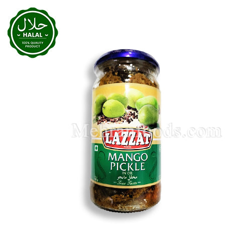 LAZZAT Mango Pickle in Oil 330g | Authentic Indian Aam Ka Achar in ...