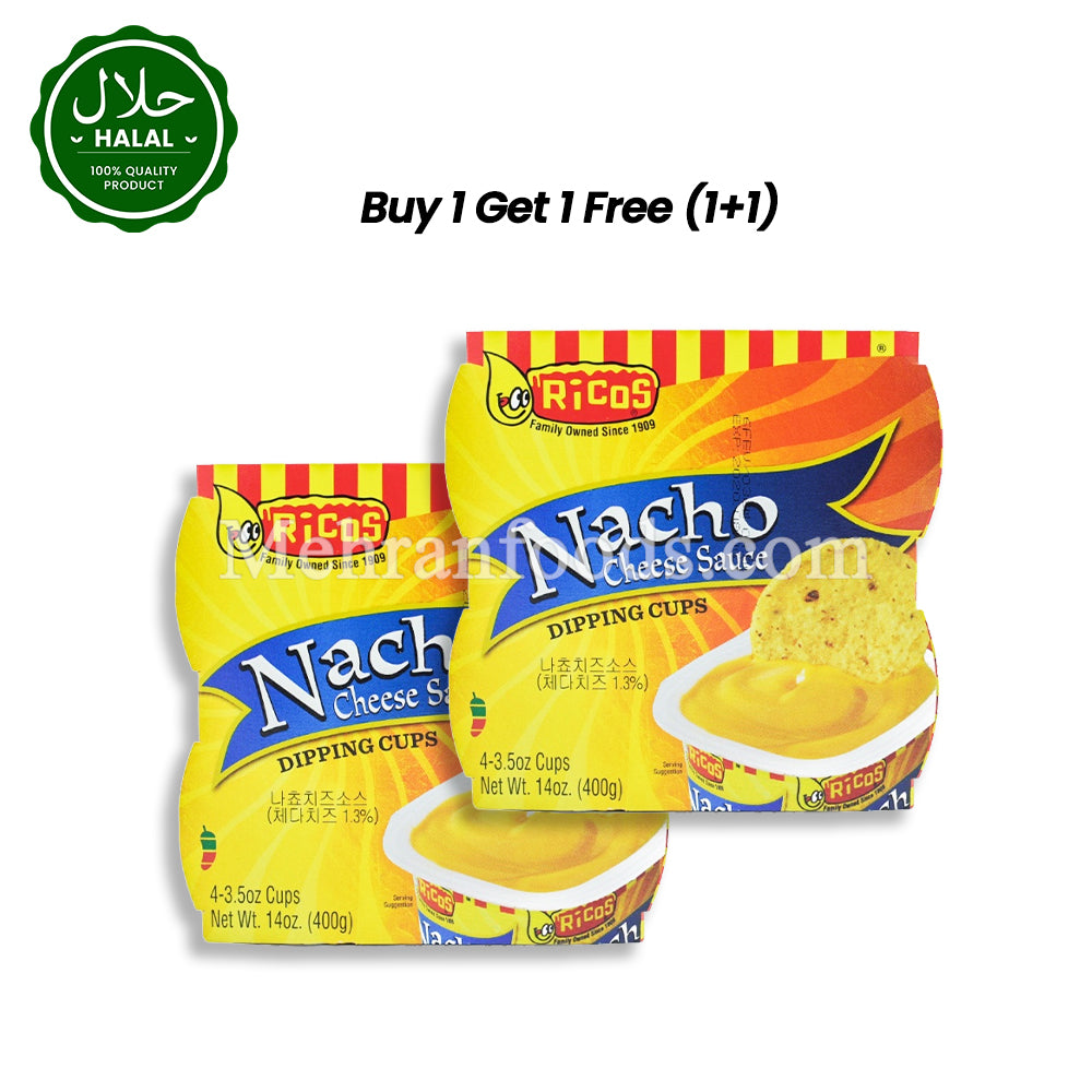 RICOS Nacho Cheese Sauce 400g (1+1) 800g 리코스 나쵸치즈소스 – Mehran Foods Korea