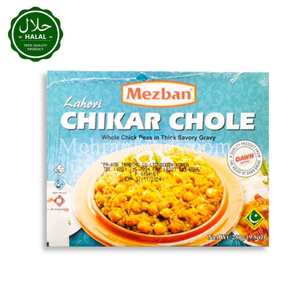 Mezban Lahori Chikar Chole 280g – Authentic Punjabi Chickpeas | Mehran ...