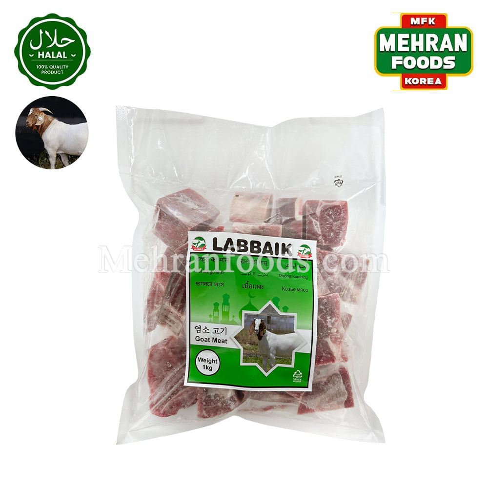 LABBAIK Halal Fresh Goat Meat Mixed Part Mutton 1Kg / 호주산 할랄 염소 고기 ...