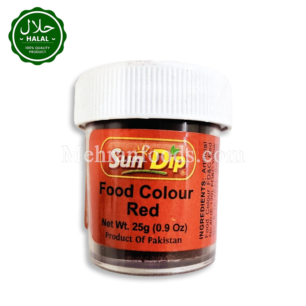 SUNDIP Food Colour Red (S) 25g 식용 적색 색소 (빨간색) – Mehran Foods Korea