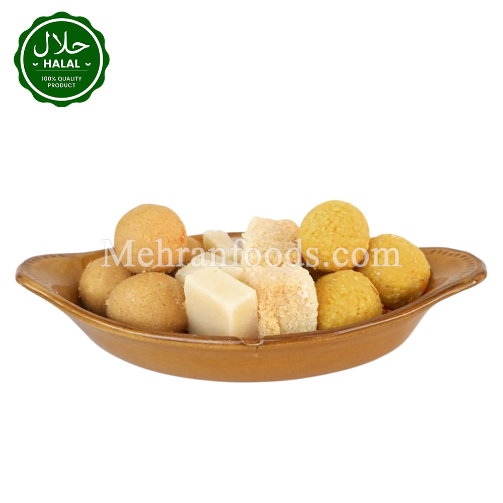 Buy MEZBAN Assorted Mithai 350g Online in Korea | Mixed Pakistani Sweet ...