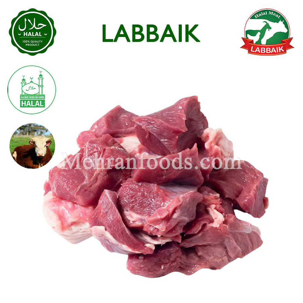 LABBAIK Halal Fresh Beef Mix Meat with Bone 1.4kg | Halal Korean Beef ...